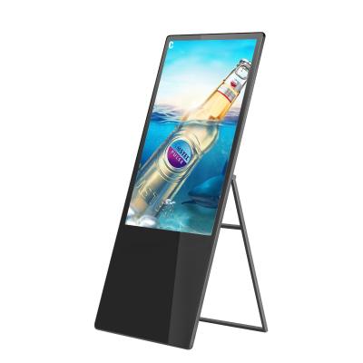 China Populärer Innen-43 Zoll tragbarer ultra dünner Lcd-Plakat-Werbungs-Kiosk zu verkaufen