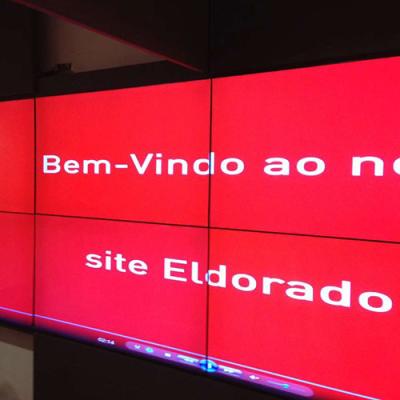 중국 55 인치 3.5 밀리미터 내로우 베젤 바닥은 HDMI DVI 입력과 불규칙한 액정 표시 장치 비디오 월을 세웁니다 판매용