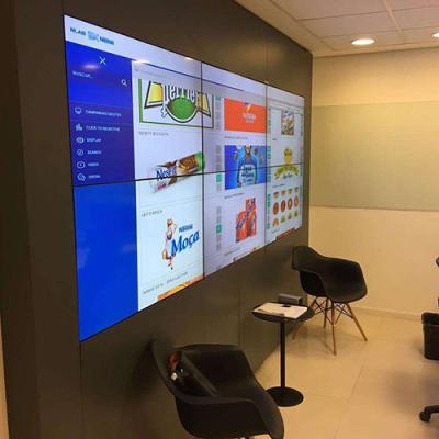 중국 HDMI와 화면을 광고하는 원래 삼성 LG 패널 55 인치 LCD 비디오 월 판매용