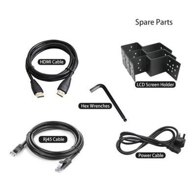 중국 제어기 4K명 플레이어를 광고하는 플로어 스탠딩 LCD 디스플레이 2x2 비디오 월 판매용