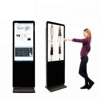 China 49 Inch Floor Standing LCD Touch Screen Kiosk with Remote Controller for sale