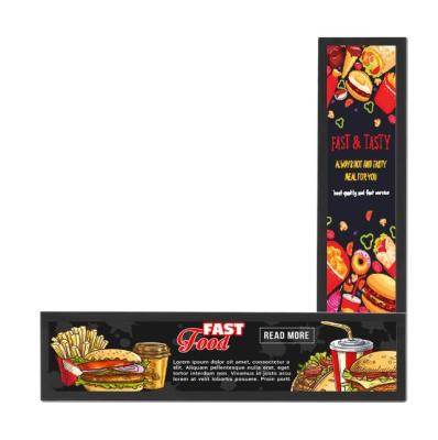 중국 미디어 플레이어 디지털 신호 스트레치트 바 LCD 대륙붕바깥변두리 디스플레이 판매용