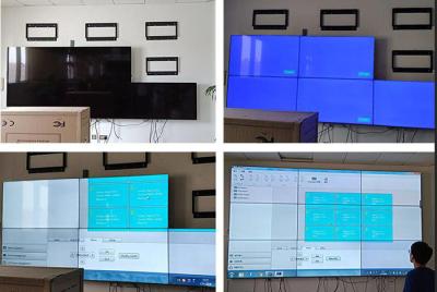 China Origianllg 1.7mm Vatting 55 Duim 4x3 Nul Vattings Videomuur 300 Netenhelderheid Te koop