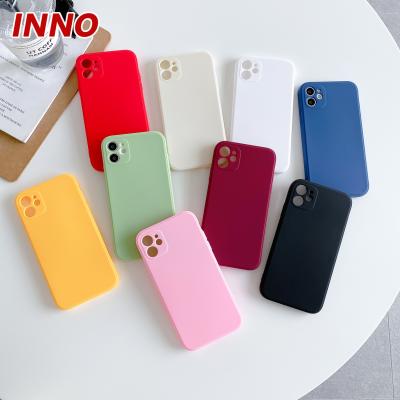 China Inno-IP02 1.5mm Soft TPU Phone Case for iPhone11 12 13 PRO X Xs Max Xr Mini Plus, Solid Color, Factory Direct Selling Environmental Protection for sale