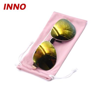 China D002 Factory Direct Supplying Inno Eco-Friendly High Quality Double Binding Drawstring Microfiber Cloth Mobile Phone Pouch for sale