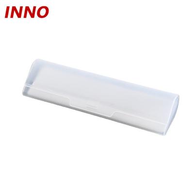 China Inno-S054 Manufacturer Direct Selling Simple Translucent Water Drop Shaped Presbyopic Plastic Glasses Case, Custom Logo Eco-Friendly for sale