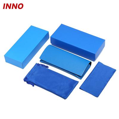 China Inno-R030 Manufacturer Direct Supplying New Designer Bag Kits for Glasses Soft PU White and Black Gift Box for Eyewear, Custom Logo, Eco-Friendly for sale