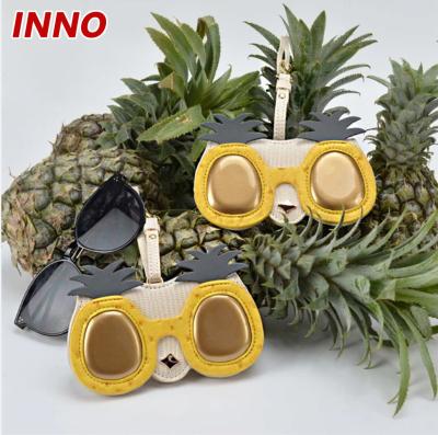China Inno-R027 Cute Ornament Sunglasses Holder Handmade Eyeglasses Sun Glasses Bag Custom Logo Eyewear Eye Glasses Travel Luxury Cartoon PU Leather Sunglasses Case for sale