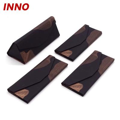 China Inno Z004 Factory Direct Selling Annual Ring Pattern Triangle Folding Box for Eyeglasses, Custom Logo Ecor-Friendly for sale