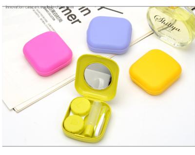 China Simple Myopic Glasses Case for Contact Lens; Portable Mini-Holder with Twin Boxes for Contact Lens for sale