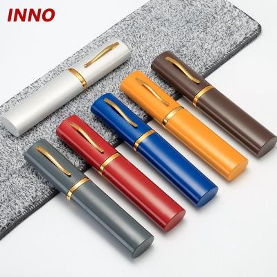 China Inno-L012 Pan-Shaped Hard Aluminum Box for Reading Glasses; Ultra Slim, Lightweight Tube Eyewear Case Eco-Friendly for sale