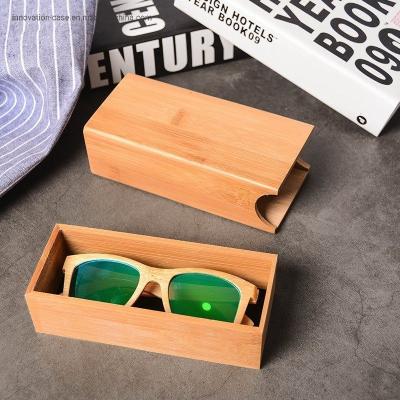 China Ah009 Popular Wooden Glasses Case with Retro Square Style for Polarized Lens and Sunglasses for sale