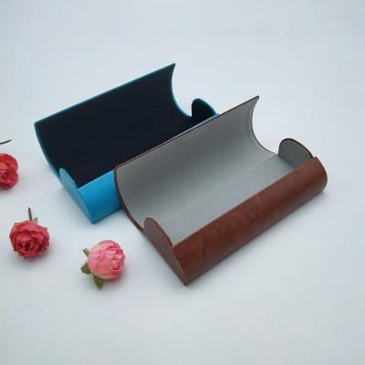 China T160 Factory Direct Selling Sewing PU Leather Metal Hard Glasses Case for Sunglasses for sale
