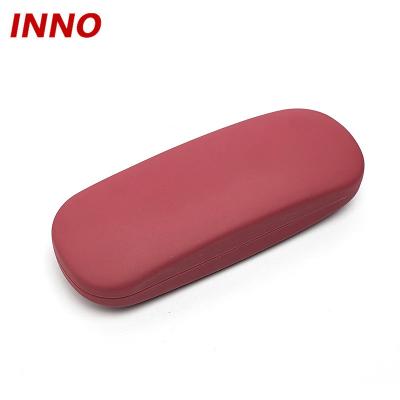 China Inno-T163 China Hot Selling 50, 000 PCS Per Month Eco-Friendly Pure Colour PU Leather Hard Eyewear Case; Free Custom Logo for sale