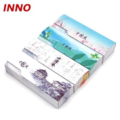 China Inno T158 Factory Direct Supplying Wood Pattern PU Leather Handmade Hard Eyewear Case; Free Custom Logo for sale