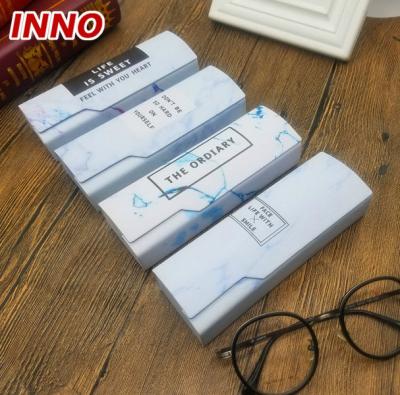 China Inno-T158 Manufacturer Direct Selling Marble Colour Printed Iron Box for Glasses, Custom Logo, Eco-Friendly for sale
