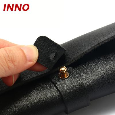 China Inno-R017 2022 New Design Ready Stock Black and White PVC Leather Nail Buckle Soft Clutch Bag, Logo Can Be Printed for sale