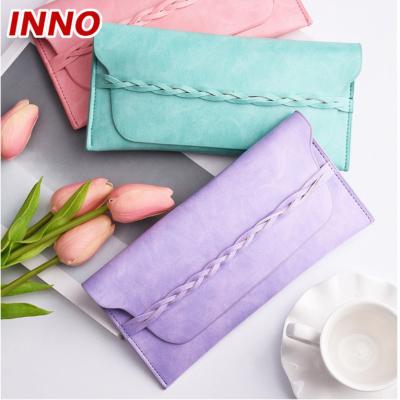 China R020 Manufacturer Wholesale Fashion Trend PU Leather Braid Soft Clutch Bag; Free Custom Logo Eco-Friendly for sale