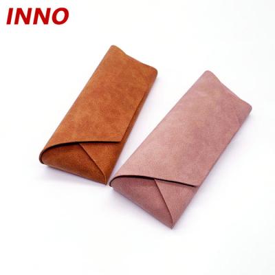 China Inno-T168 Manufacturer Direct Selling Retro Nubuck-Covered PU Leather Iron Glasses Box; Free Custom Logo Eco-Friendly for sale