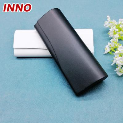 China Inno-T170 Factory Direct Supplying Black and White Business Style PU Leather Metal Box for Eyeglasses; Free Custom Logo Eco-Friendly for sale