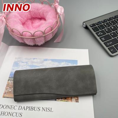 China Inno-T170 Factory Direct Selling Retro Marble Pattern PU Leather Handmade Crush-Resistant Eyeglasses Case Eco-Friendly for sale