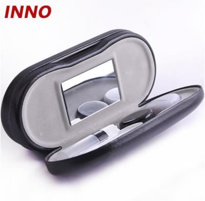 China Inno Manufacturer Supplying T179 Black Multi Purpose Double-Layer Hard Box with Complete Accessories for Contact Lenses and Frame Eyeglasses Eco-Friendly for sale