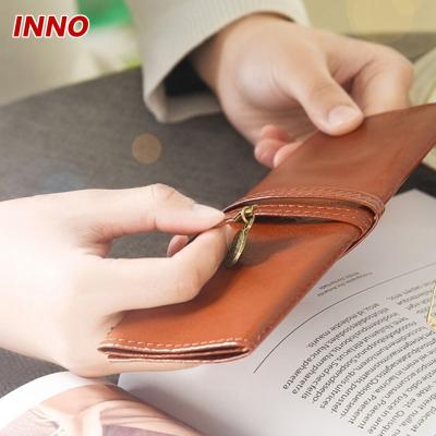 China Inno-R012 Manufacturer Direct Selling Retro Soft PVC Leather Pouch for Sunglasses, Custom Logo Eco-Friendly for sale