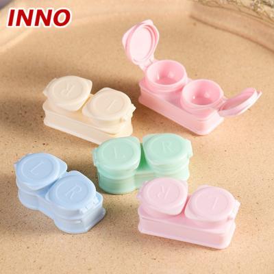 China Inno Y062 Manufacturer Direct Selling Cute Candy Colour Contact Lens Environmental Friendly Storage Box for sale