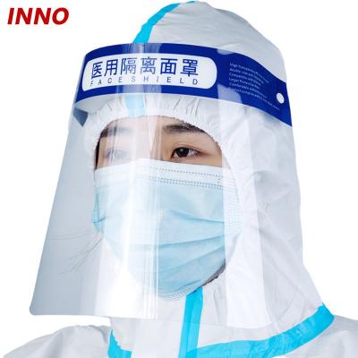 China Inno-Aj004 Manufacturer Direct Selling Adjustable Anti Fog Soft Pet Face Shield Full Protection Eco-Friendly for sale