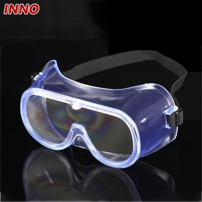 China Inno-Aj003 Manufacturer Direct Selling Anti Fog PVC/TPU Soft Frame Polycarbonate Lens Fully Protection Goggles Eco-Friendly for sale