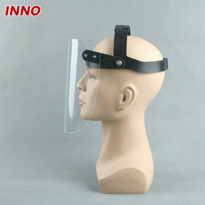 China Inno-Aj005 Manufacturer Direct Selling Adjustable Hard Face Shield Fully Anti Impact Eco-Friendly for sale