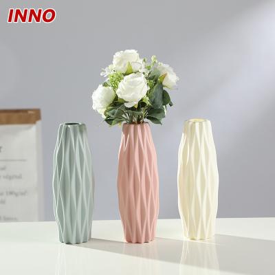 China Inno-As002 Factory Pricing Nordic Style Environmental Protection Falling Resistant Home Ornaments Plastic Vase for sale