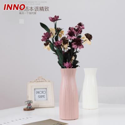 China Inno-As006 Nordic Style Environmental Protection Imitation Glaze Plastic Vase for sale