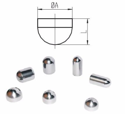 Tungsten carbide PCD layer PDC mining button bits