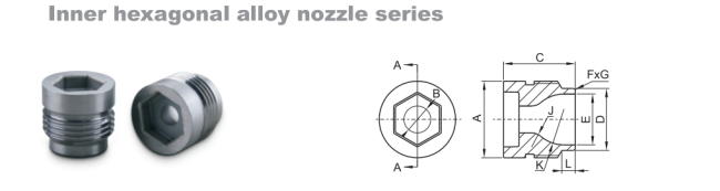 PDC Nozzle Technical Diagram