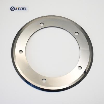 China Six Holes Semi-Severing Circular Blade Half-Cut Circular Knife Carbide Round Industrial Blade for Full and Half Cutting Machines for sale