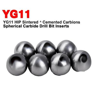 China YG11 HIP Sintered DTH Carbide Buttons 10.2mm for Mining Drills for sale