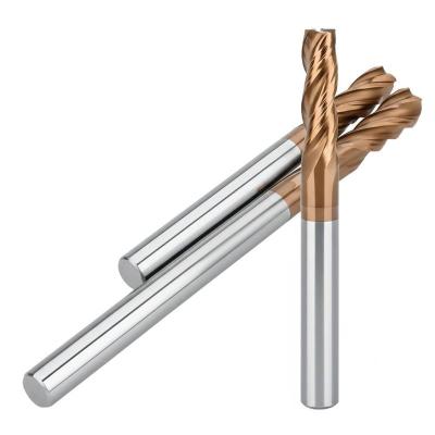 China Carbide Ball Nose End Mill 6mm Flute Diameter HRC55 for CNC for sale