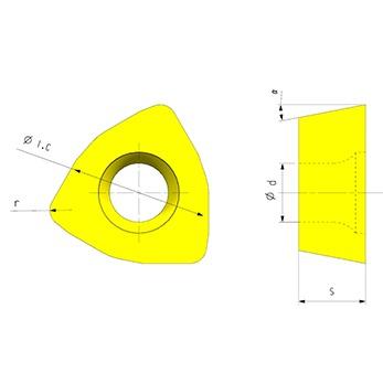 China HRA90 Hardness CNC Milling Insert with 3 Years Warranty and Longer Working Life for CNC Machining Center for sale