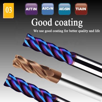 China 4 Flute Tungsten Carbide End Mill for sale