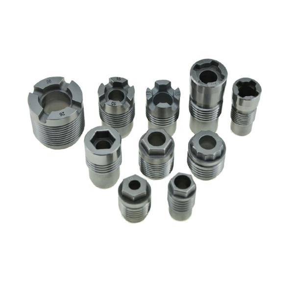 YG6X Tungsten Carbide Thread Nozzle Of PDC Oil Drilling Bit Cross Slot Teeth