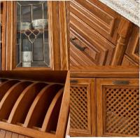 China YADI Real Solid Wood Kitchen Cabinets Base Units ODM Moistureproof for sale