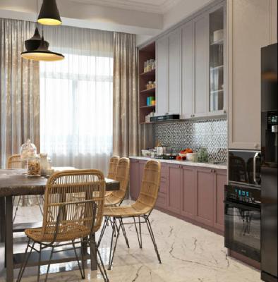 China Antifouling Painted Quartz Counter White Stone Kitchen Cabinets Frameless for sale