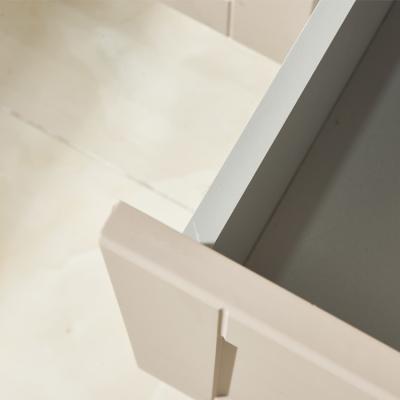 China 18mm Modern Kitchen Cupboard MDF Melamine Door Flat Edge for sale