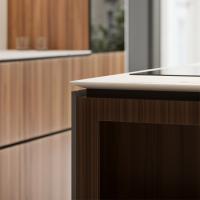 China Waterproof Solid Wood Floor Cabinet Modular Kitchen Cabinets for sale