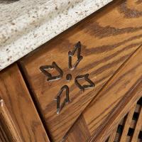 China Hotel Villa Solid Wood Kitchen Cabinets Solid Kitchen Units for sale