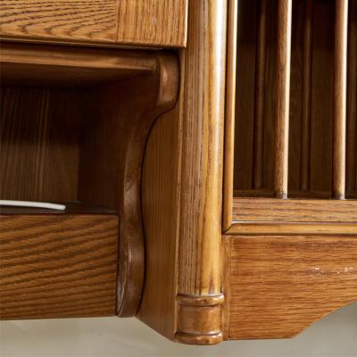 Cina Dispensa di legno reale artificiale della cucina degli armadi da cucina di legno di solido della pietra 16mm 18mm in vendita