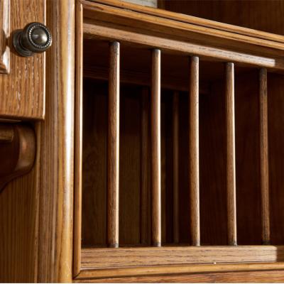 Cina Dispensa di legno reale artificiale della cucina degli armadi da cucina di legno di solido della pietra 16mm 18mm in vendita