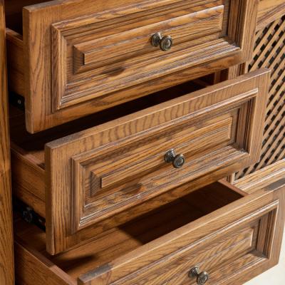 Cina Dispensa di legno reale artificiale della cucina degli armadi da cucina di legno di solido della pietra 16mm 18mm in vendita