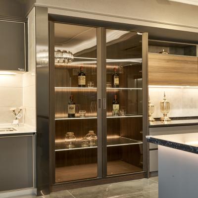 China Luxe 50mm Modulaire Keukenkasten Modulaire Houten Keuken Te koop